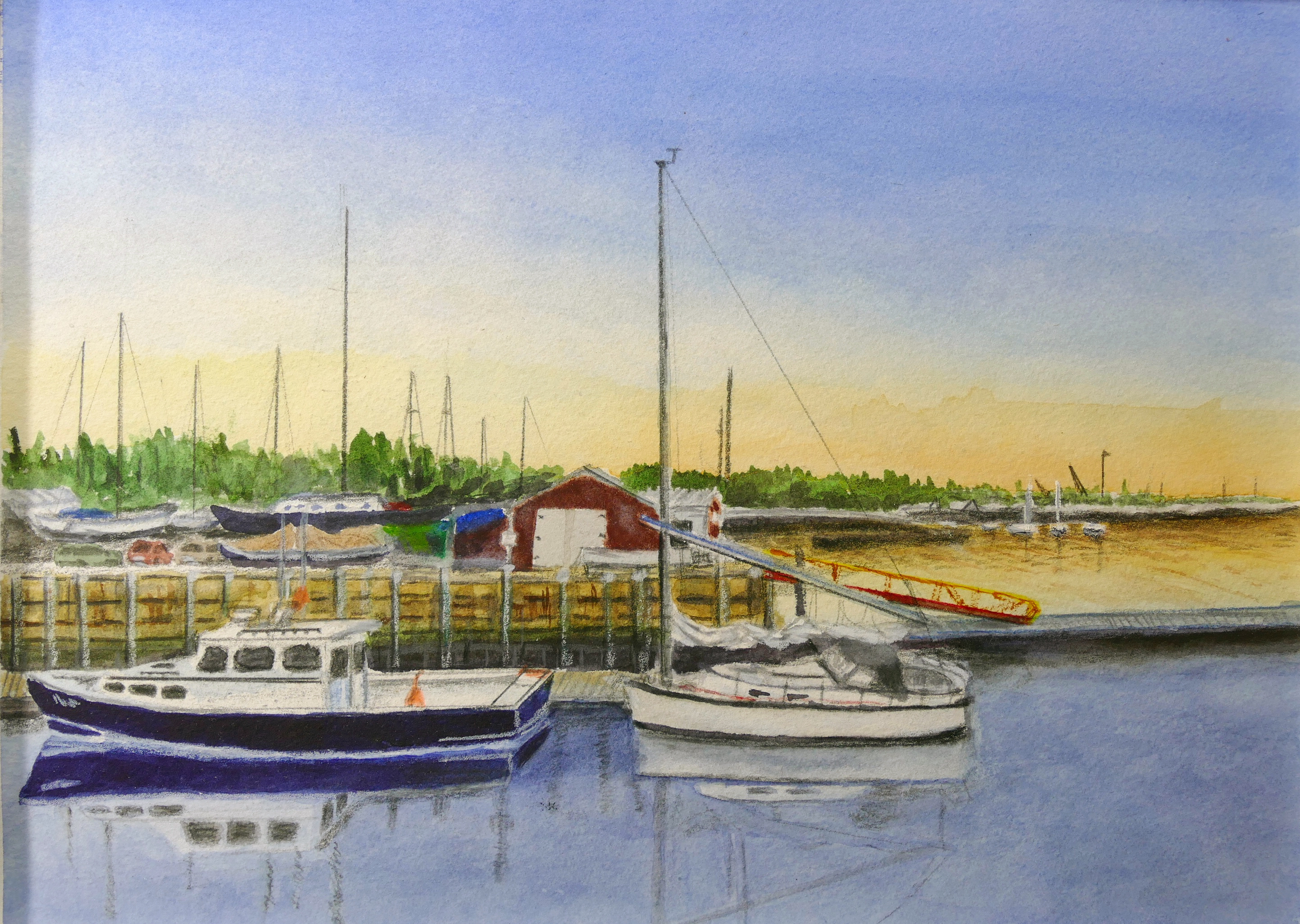 Harbor Sunset – Bill Schaefer Fine Art